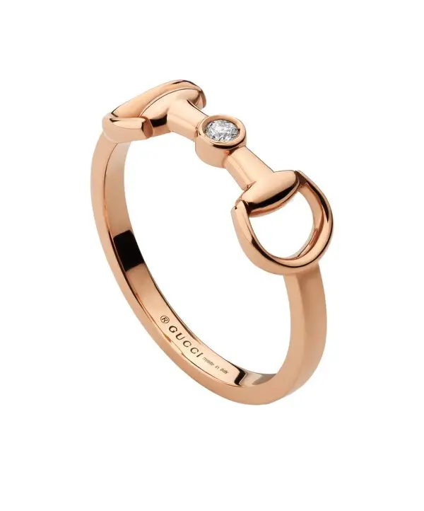 Gucci Horsebit Diamond Ring - Yellow