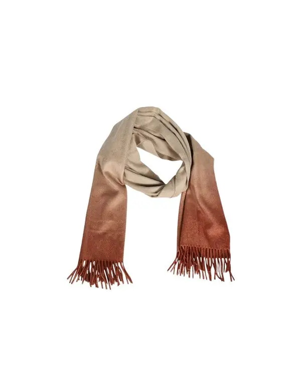 Max Mara Fringed Cashmere Scarf - Brown