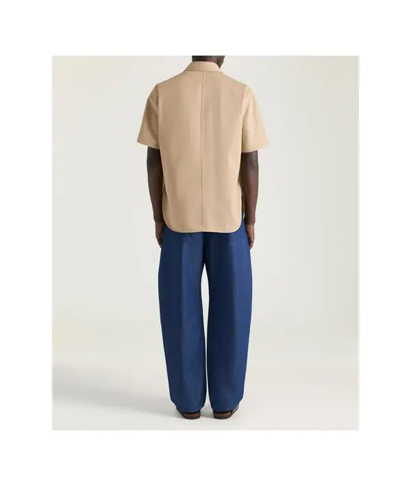 Givenchy Logo Patch Short Sleeved Shirt - Light Brown