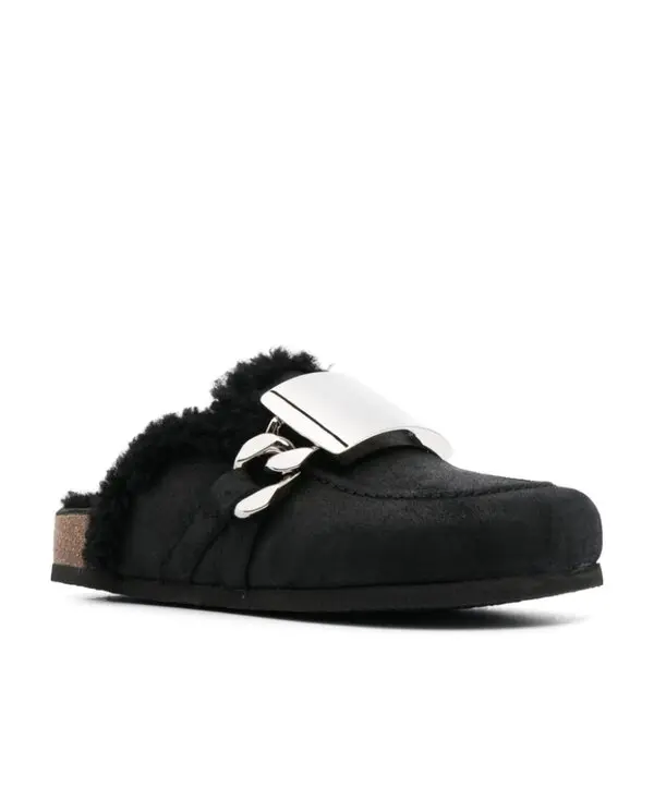J.W.ANDERSON Open-heeled Mules With Chain Detailing