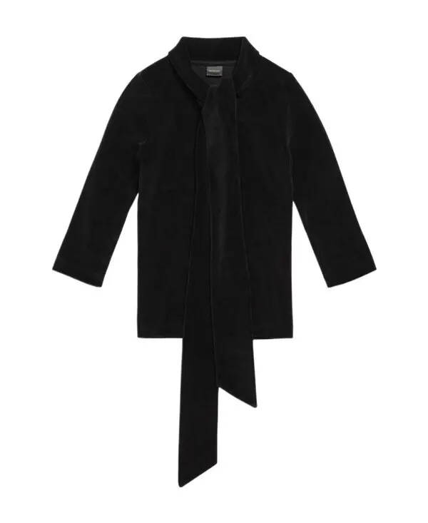 Balenciaga Fitted Top With Scarf Collar