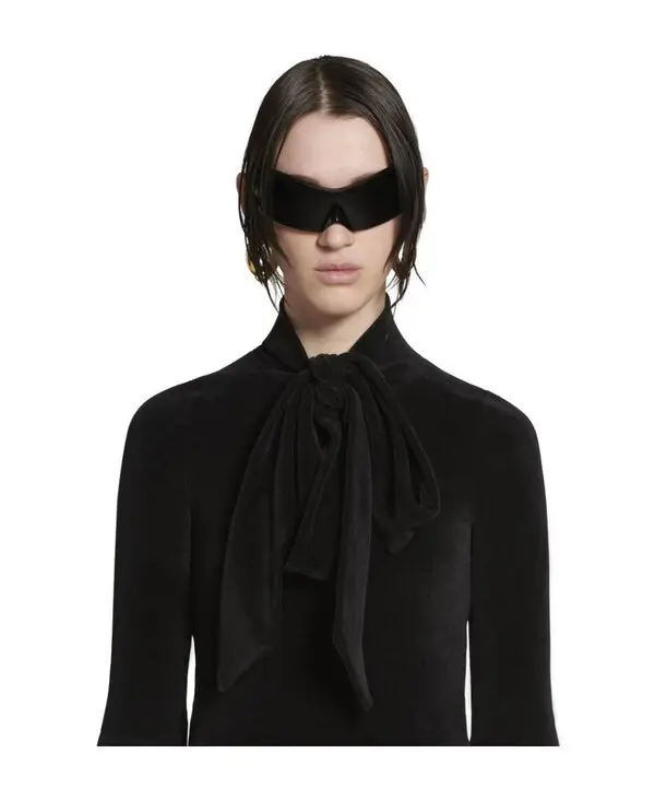 Balenciaga Fitted Top With Scarf Collar