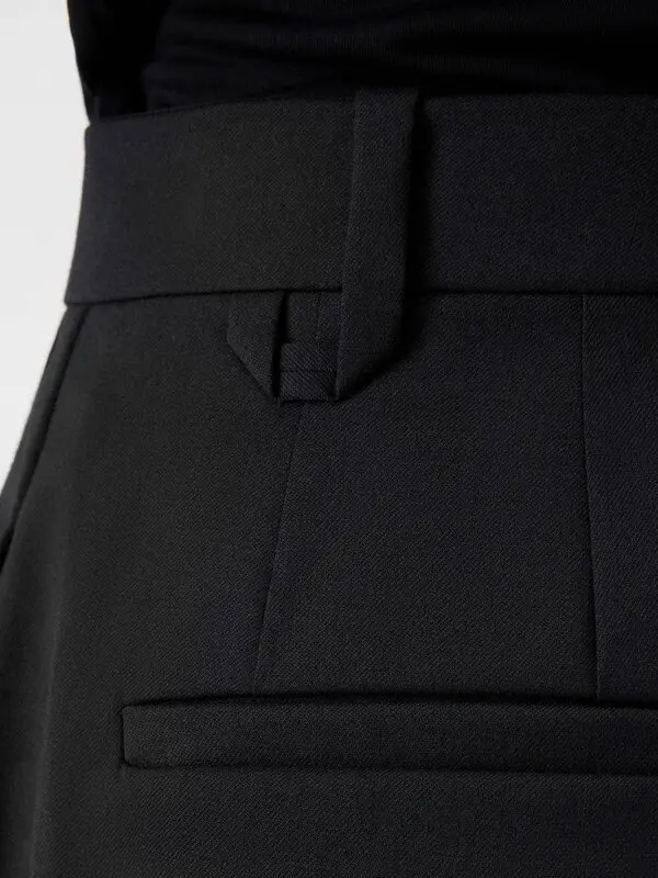 Jacquemus Pleated Wide-leg Trousers - Black