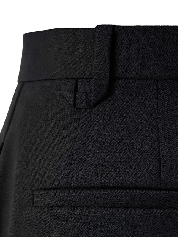 Jacquemus Pleated Wide-leg Trousers - Black