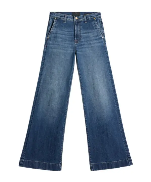 7 For All Mankind Dojo Flared Jeans - Blue