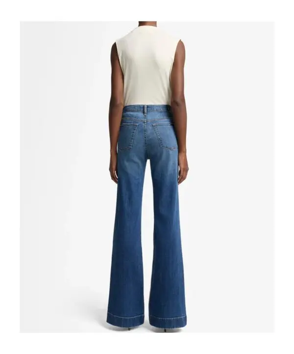 7 For All Mankind Dojo High-waisted Flared Jeans - Blue