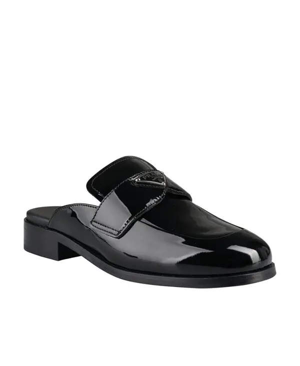 Prada Logo Muller Mules