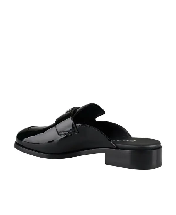 Prada Logo Muller Mules