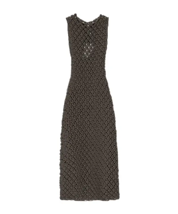 Alaïa Hand-knotted Sleeveless Cut-out Dress