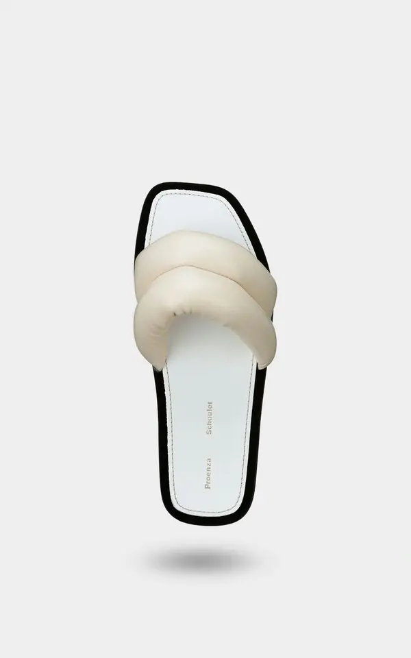 Proenza Schouler Padded Slip-on Sandals - White