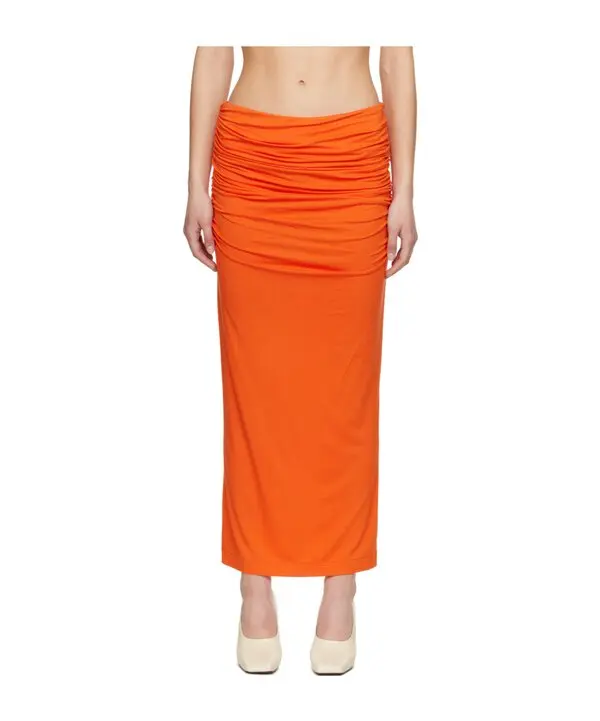 ENTIRE STUDIOS Draped Skirt - Orange