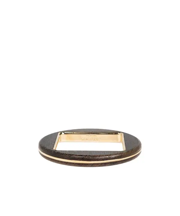 Jacquemus Geometric Bangle Bracelet - Golden