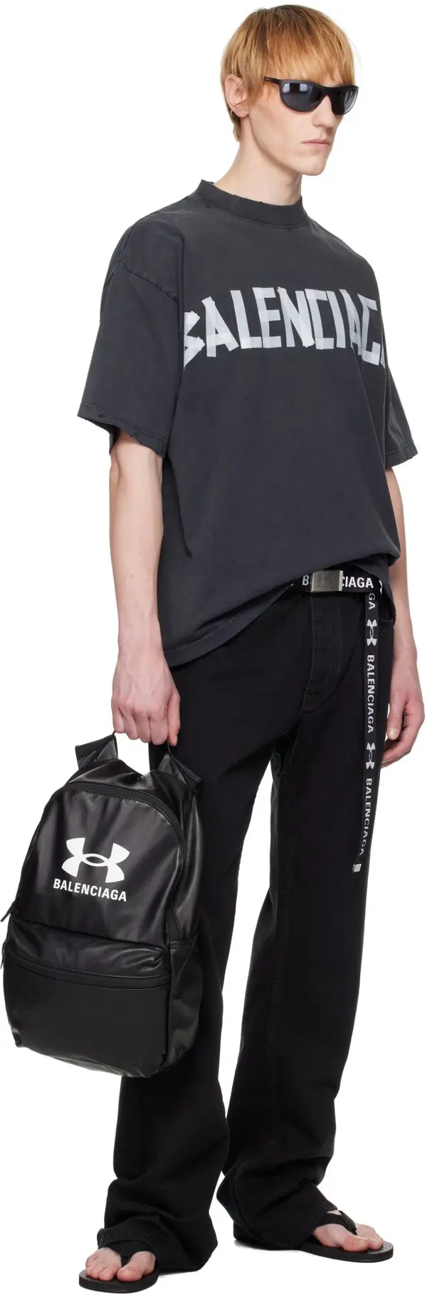 Balenciaga Logo Printed Backpack