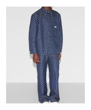 Gucci Monogrammed Long-sleeve Shirt