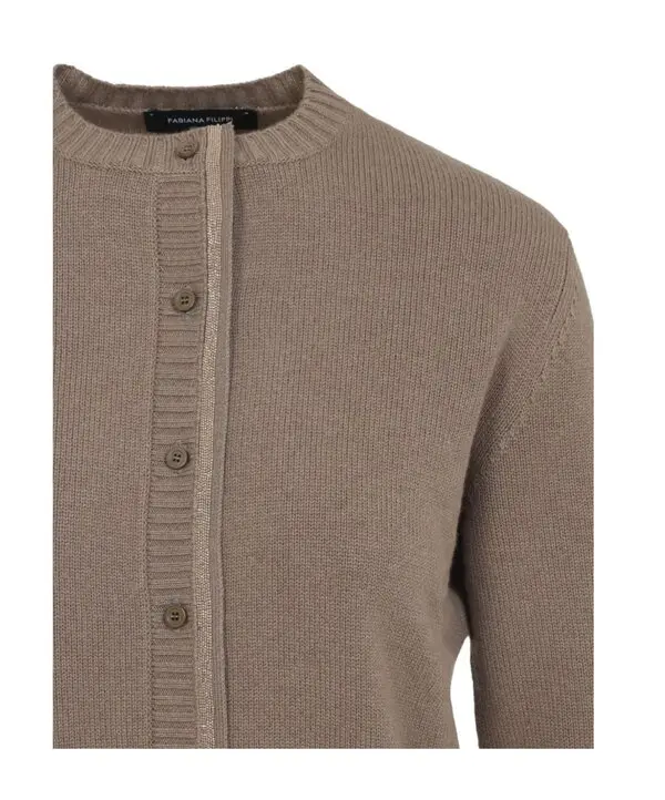 Fabiana Filippi Ribbed Button-front Cardigan