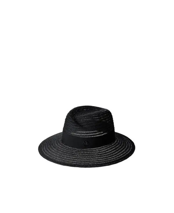MAISON MICHEL Virginie Fedora Hat - Black