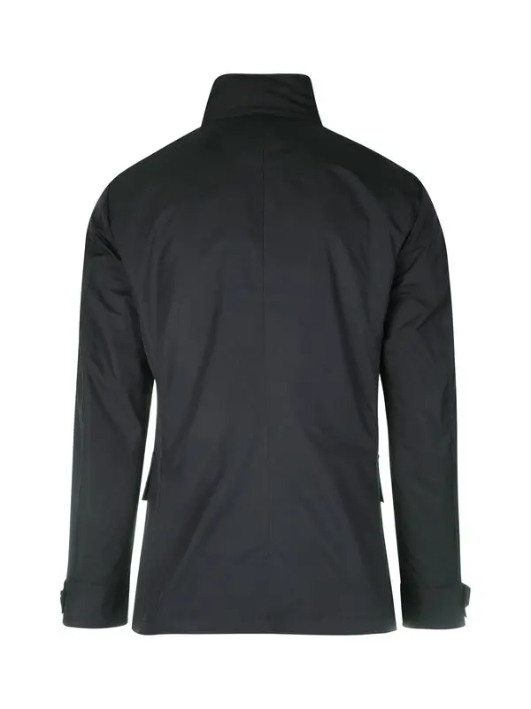 MOORER Shell Windbreaker Jacket - Black