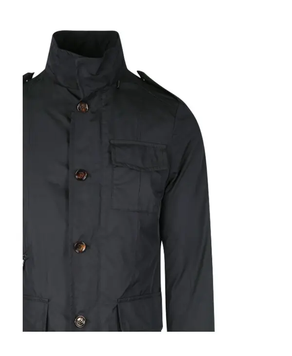 MOORER Shell Windbreaker Jacket - Black