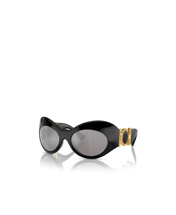 Versace Oval Shield-frame Sunglasses