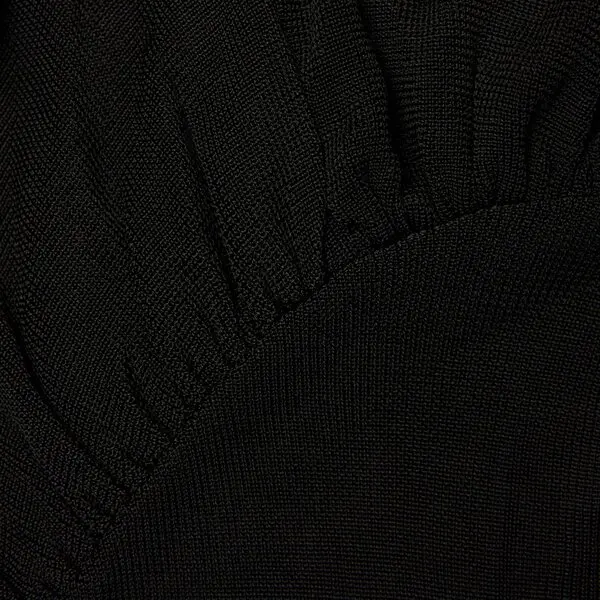 SELF-PORTRAIT Viscose Knit Cut-out Top