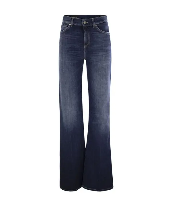 DONDUP Amber Wide-leg Jeans - Black