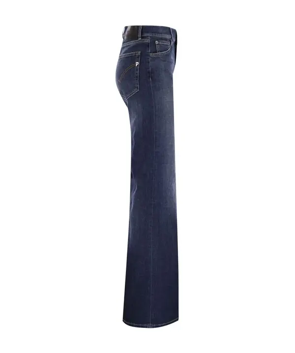 DONDUP Amber Wide-leg Jeans - Black