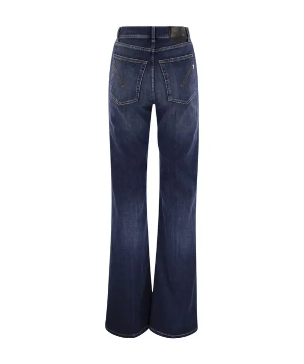 DONDUP Amber Wide-leg Jeans - Black