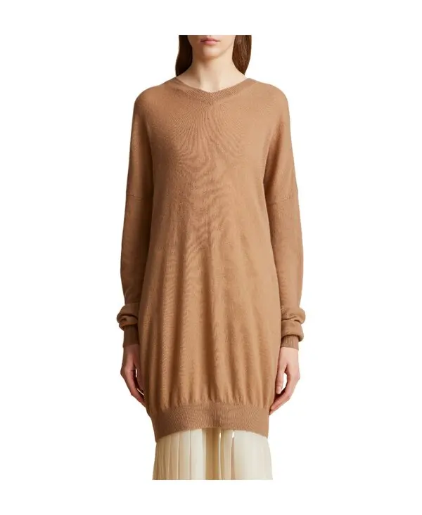 Khaite The Marano V-neck Knitted Dress