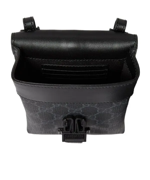 Gucci Monogrammed Buckle Detailed Clutch Bag
