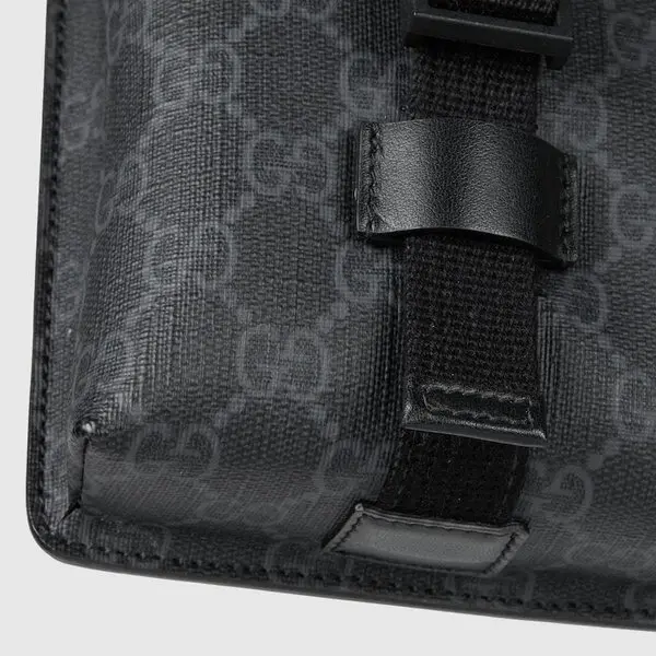 Gucci Monogrammed Buckle Detailed Clutch Bag