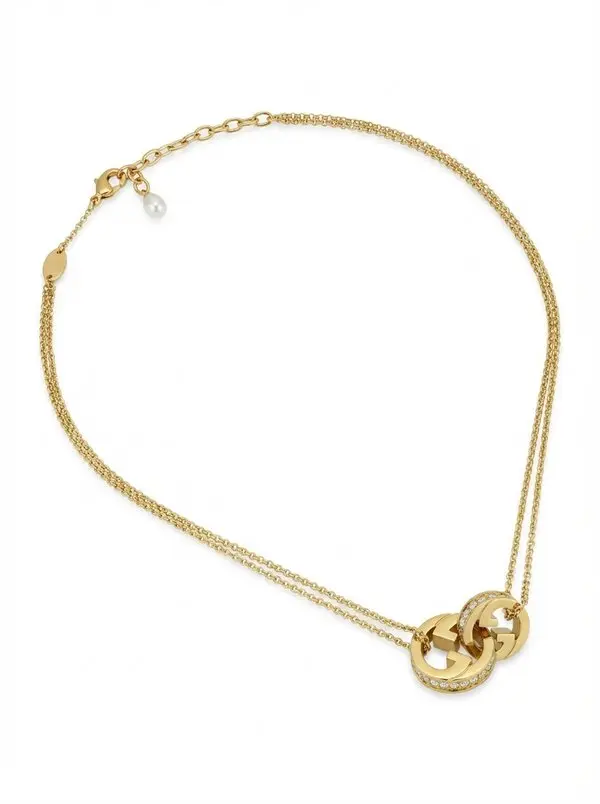 Gucci Blondie Double Chain Necklace - Light Gold