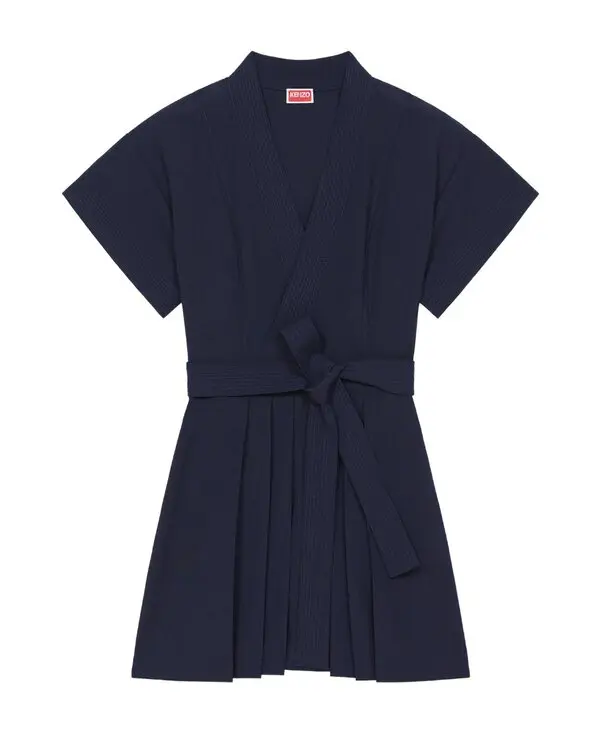 Kenzo Kimono Flared Mini Dress