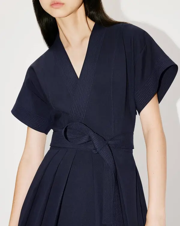 Kenzo Kimono Flared Mini Dress