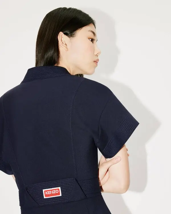 Kenzo Kimono Flared Mini Dress