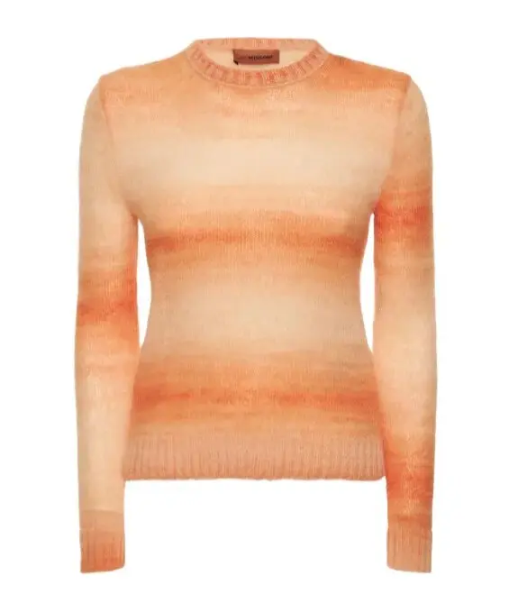 Missoni Gradient Crew Neck Knitted Sweater - Nude