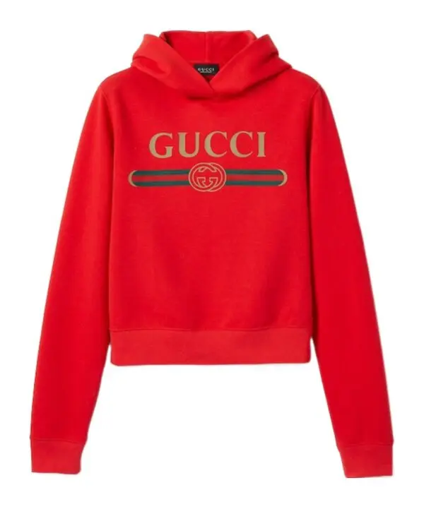 Gucci Cotton Jersey And Cashmere Sweatshirt With Double G Print - Red
