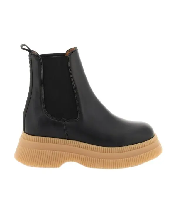 GANNI Elasticated Side-panel Boots - Black