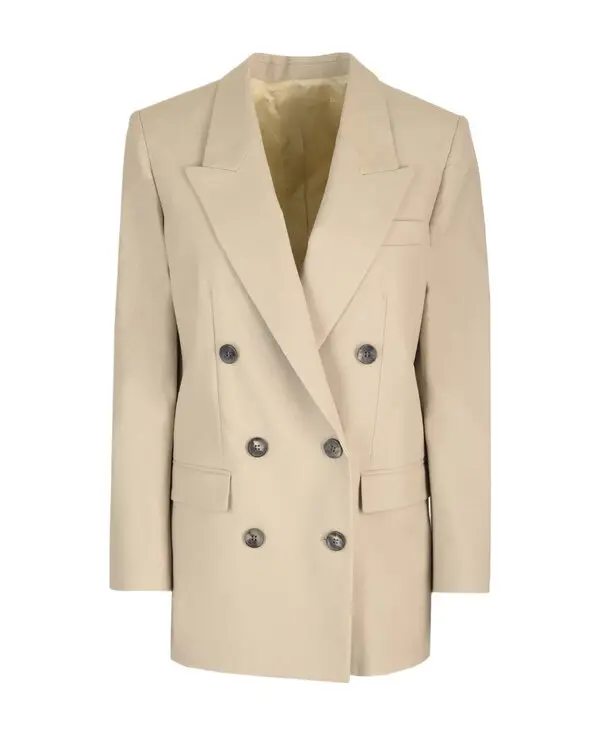 Isabel Marant Étoile Double Breasted Tailored Blazer - Nude
