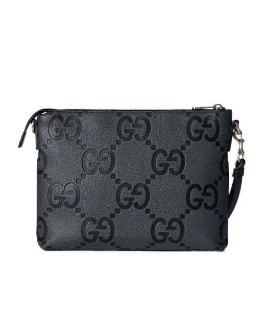 Gucci Jumbo Gg Messenger Bag - Black