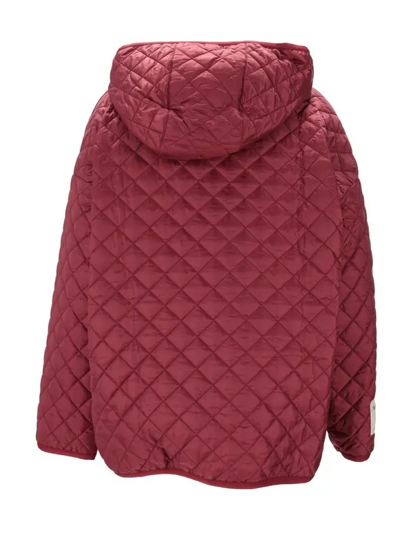 Max Mara Quilted Hooded Jacket - Red