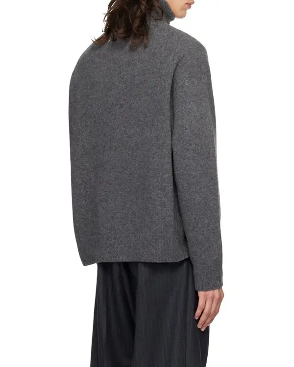 MAISON MARGIELA Roll Neck Knitted Jumper - Black