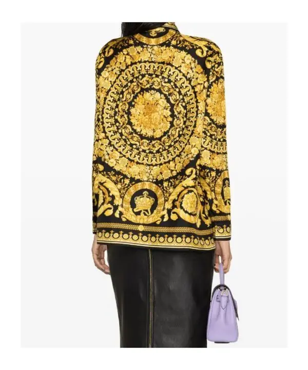 Versace Heritage Barocco-printed Long-sleeved Shirt - Multicolor