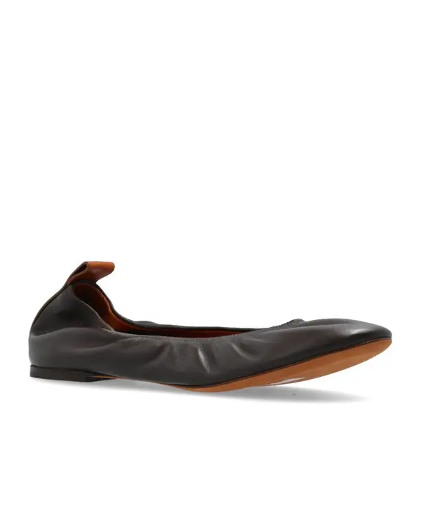 LANVIN Round-toe Ballerina Flats - Black