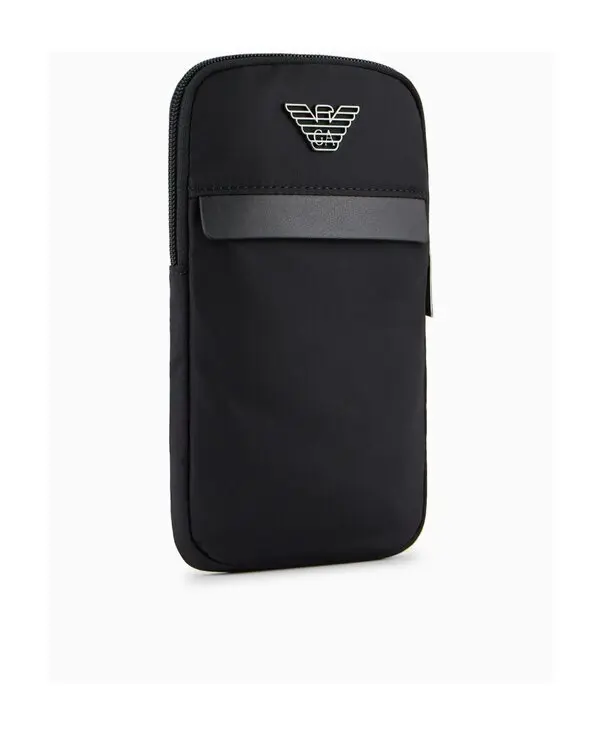 Emporio Armani Logo-plaque Zipped Phone Holder