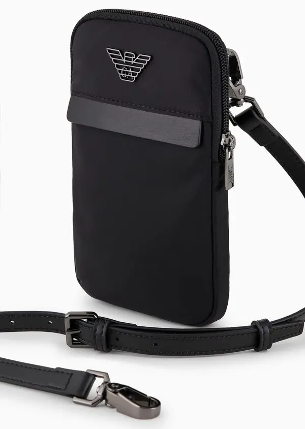 Emporio Armani Logo-plaque Zipped Phone Holder