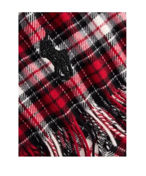 Ralph Lauren Polo Checked Fringed-edge Scarf