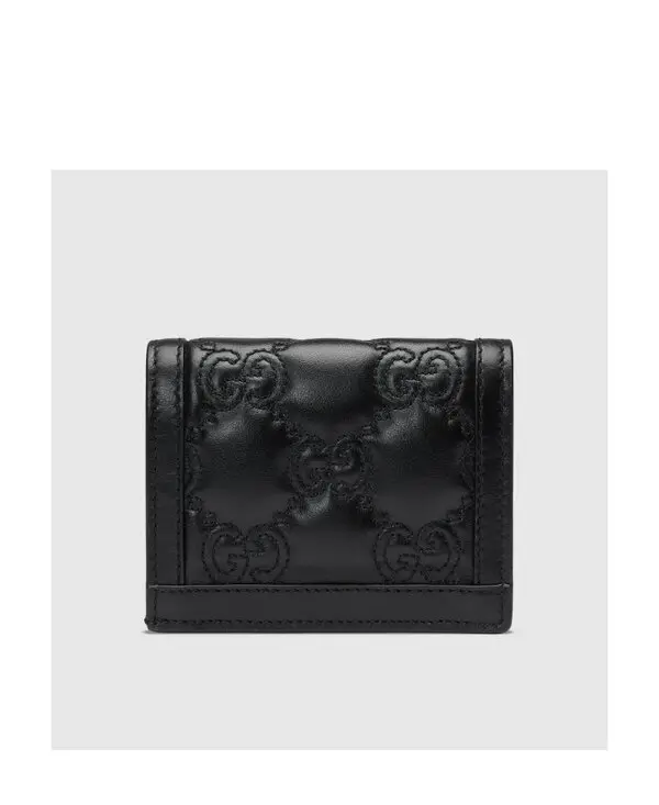 Gucci Logo Plaque Bifold Wallet - Black