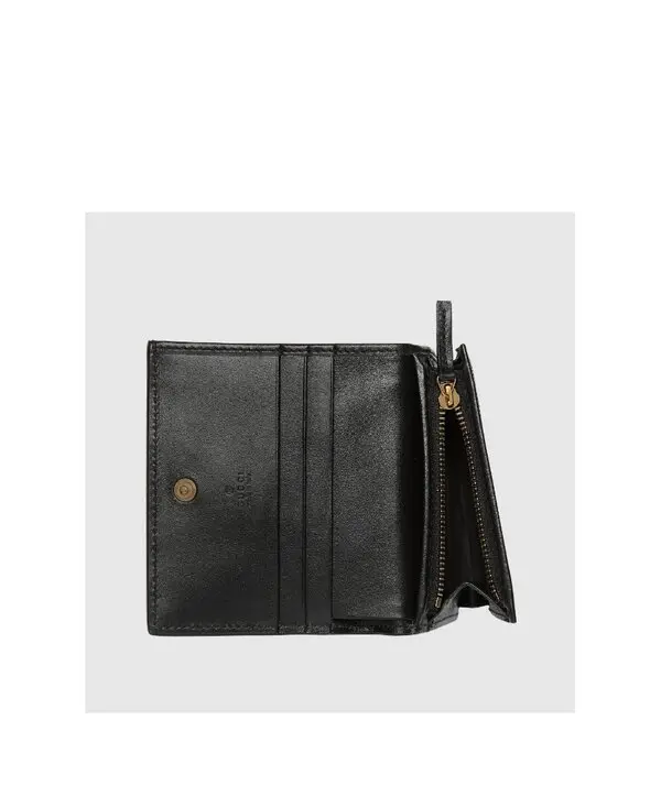 Gucci Logo Plaque Bifold Wallet - Black