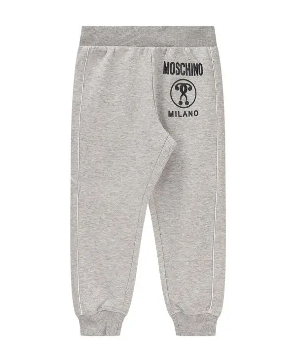 Moschino Printed Sweatpants With Elastic Waistband - Gray