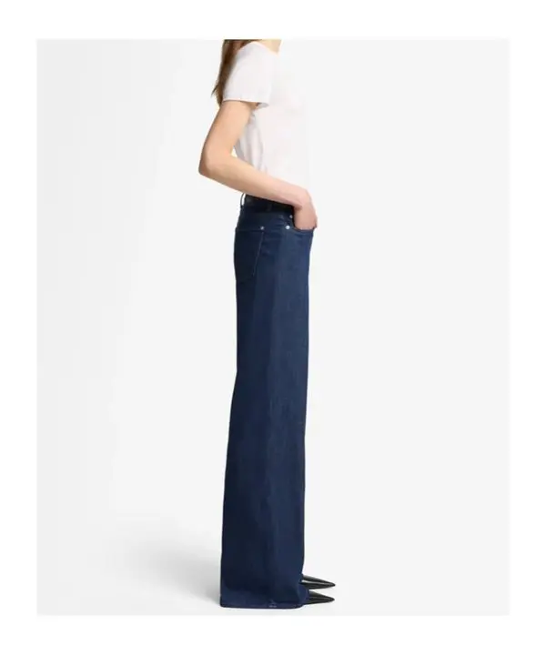 7 For All Mankind High-waisted Wide-leg Jeans - Blue